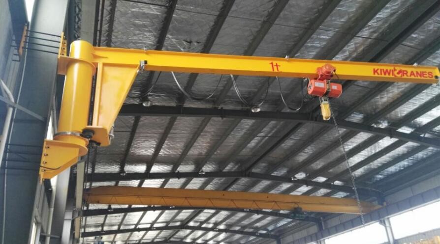 500kg Wall Mounted Jib Crane With Electric Hoist Free Standing