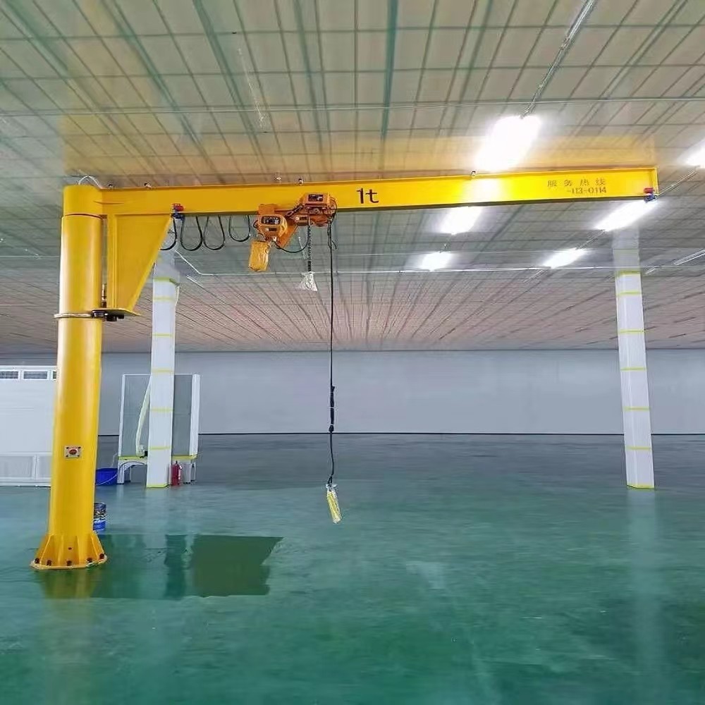 Remote Control Jib Crane For 1t Work Duty A3 Safe And Easy To Operate video
