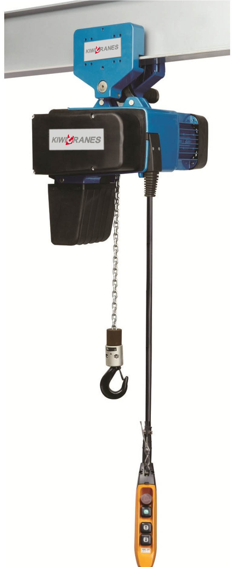 125kg 3m Electric Chain Hoist With Motorized Trolley Double Speed