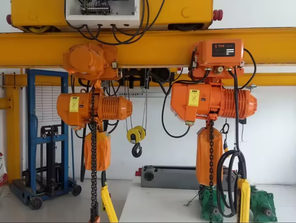5Ton Electric Chain Hoist with Dual Lifting Speed and Motorized Trolley