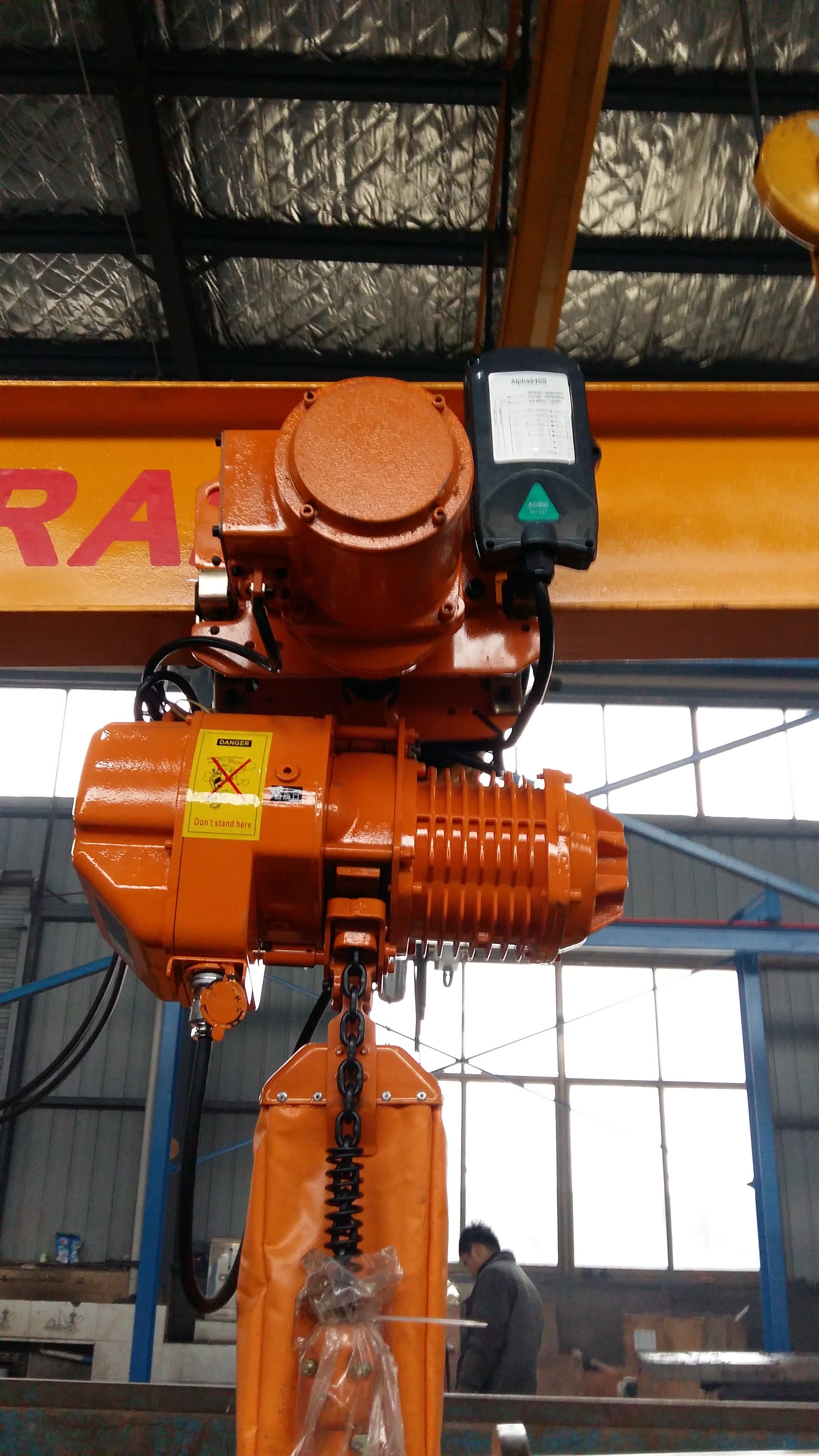 500kg Double Speed Electric Chain Hoist with Motorized Trolley